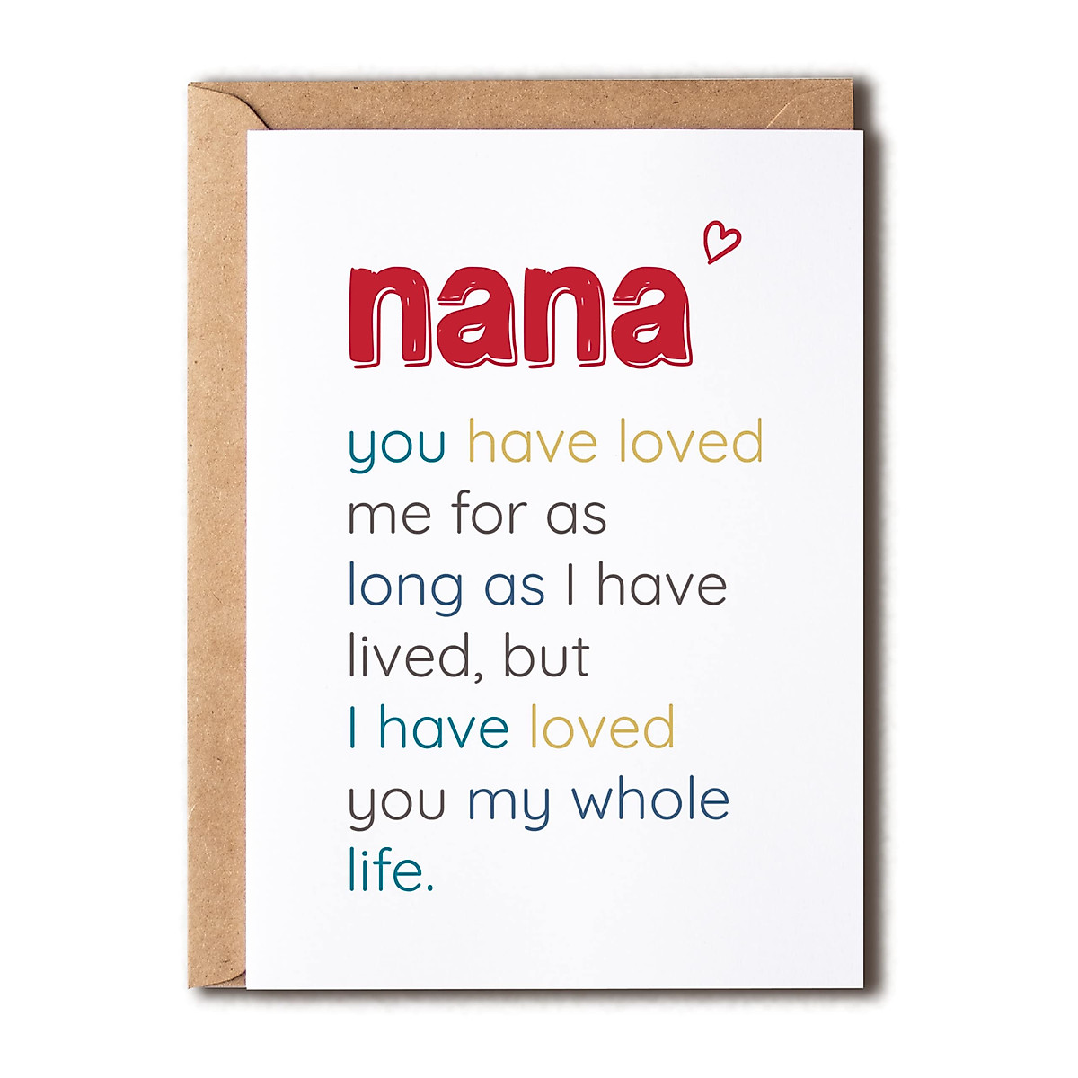 Nana You Have Loved - Special Nana's Day Card - Birthday Card For Nana - Sentimental Card For Nana - Meaningful Card For Nana…