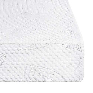 Olee Sleep 8 in Solar Memory Foam Mattress Queen 08FM01Q White