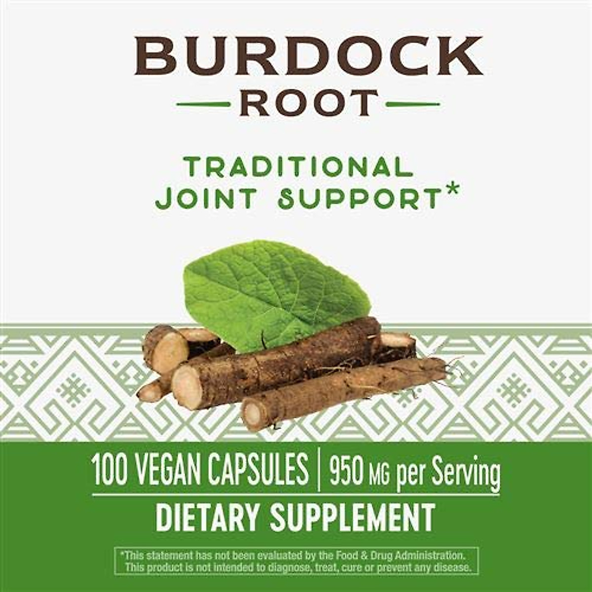Nature's Way Burdock Root 475 mg per capsule,100 Count (Pack of 2)