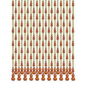 OKUOKA 31 Strands Beaded Door Curtains for Doorways Wood Bead String Curtain for Room Dividers Home Entrance Restaurant Retro Screen Handmade, Customizable (Size : 1.0x1.92m)