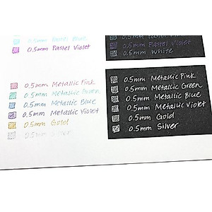 Pilot Juice 0.5mm Color Gel Ink Ballpoint Pen, Metallic Pink (LJU-10EF-MP)