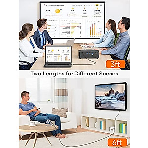 CableCreation USB C to HDMI Cable 6FT with HDR 4K@60Hz, 2K@144Hz, 2K@120Hz, USB Type C to HDMI Cable Thunderbolt 3 Compatible for MacBook Pro/Air, iMac, iPad Pro 2020, Galaxy S20 S10/Note 10