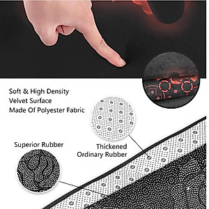 Red Game Controller Area Rug Non-Slip Carpets Floor Mat for Bedroom Living Room Home Decoration 5.2'x7.5'(Premium)