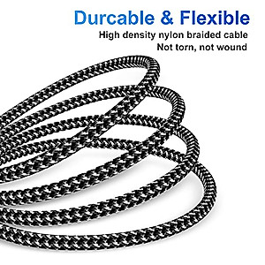 iPhone Charger 3Pack, [Apple MFi Certified] Lightning Cable 6/6/10FT iPhone Charger Cord Fast Charging Cable for iPhone 13 12 Pro Max Mini 11 Pro XS XR X 10 8 7 Plus 6s 6 SE 2020 iPad iPod