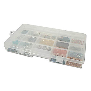 Keeper Box Bead, Craft Supplies, Findings, or Tool Organizer Large 13 X 7.5-20 Compartments - KPR3