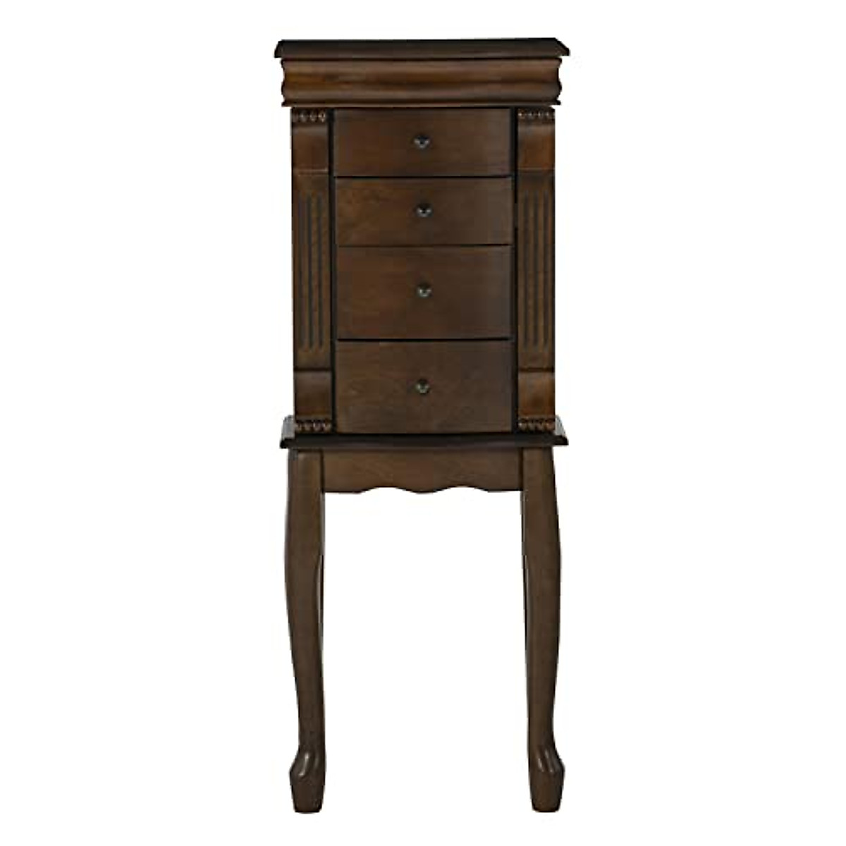 Powell Louis Philippe Jewelry Armoire, Walnut