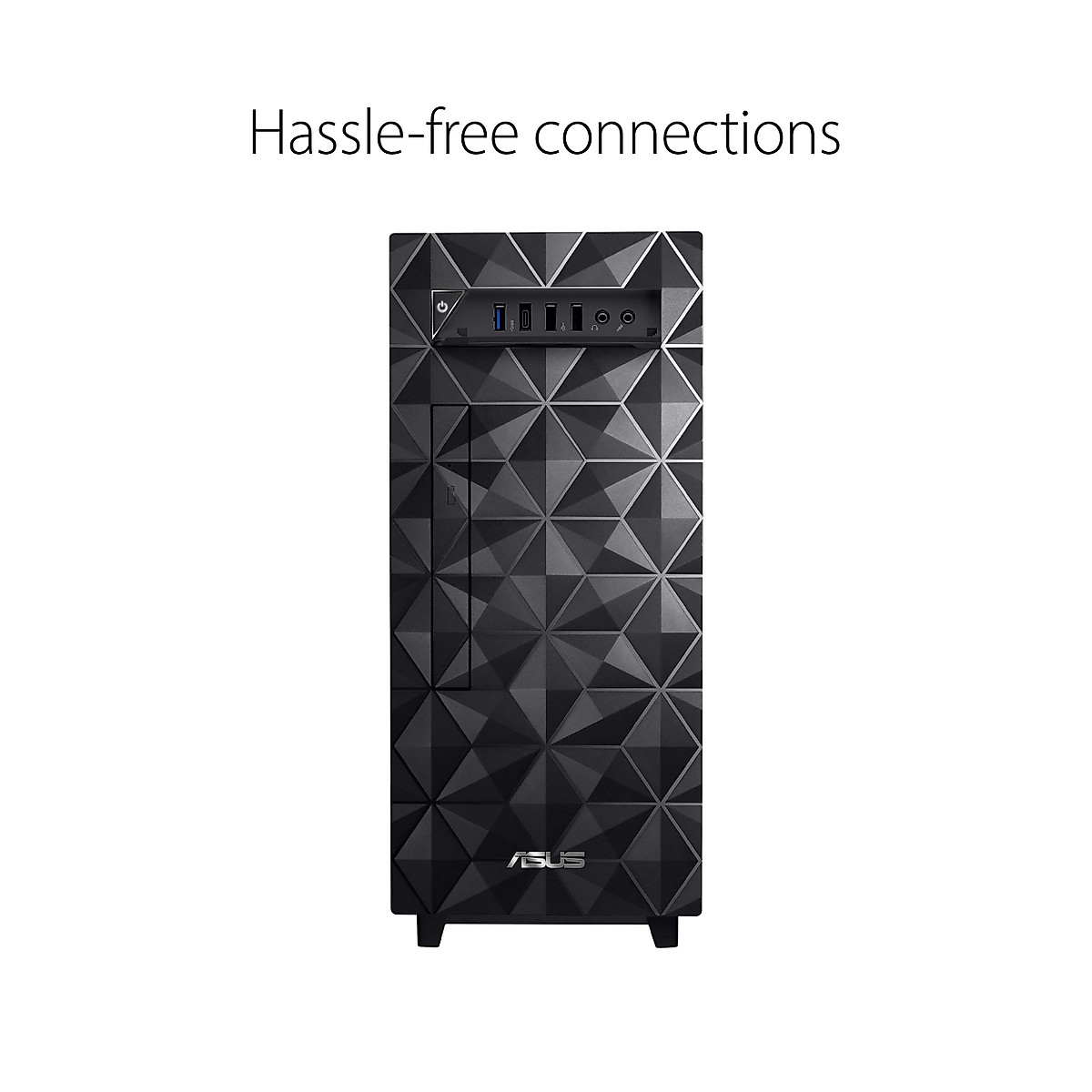 ASUS Desktop S300, Intel Core i5-10400 Processor, 16GB DDR4 RAM, 512GB PCIe SSD, DVD Drive, Windows 10 Home, Wired Keyboard & Mouse Included, Black, S300MA-DH501