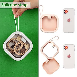 Hair Tie Organizer Travel Small Box, 5pcs Bow Holder for Girls Hair Bows,Travel Qtip Holder, Clip Organizer, Small Jewelry Box,Small Pill Case