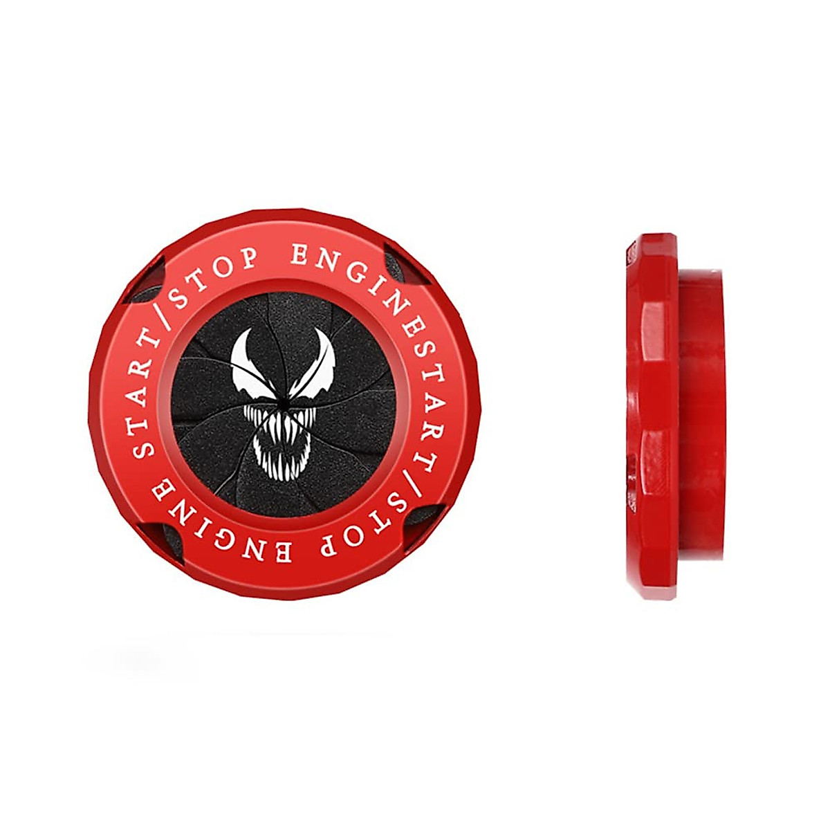 SEICAROO Push to Start Button Cover,Spin Engine Start Stop Button Cove, Rotary Car Start Button Cover,Engine Start Button Cover for Venom Car Interior Accessory