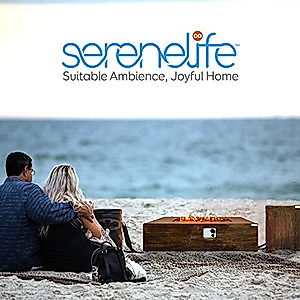SereneLife Outdoor Propane Fire Table Pit - 54 Inch 50,000 BTU Outdoor Fireplace Table - Adjustable Flame, Thermocouple - PVC Cover, Lava Rock - SereneLife SLCNX76