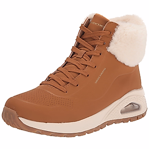 Skechers Women's Sneaker Fashion Boot, Chestnut, 8