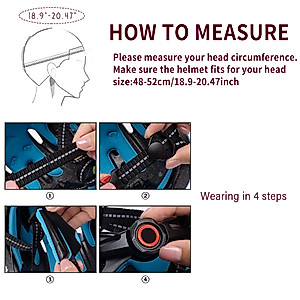 Toddler Helmet Kids Bike Helmet for 2 3 4 5 6 7 8 Years Old Girls with 3D Dinosaur Design Protective Gear Set and Safety Certified, Toddler Bike Cycling Skating Skateboard Scooter Helmet (Blue)