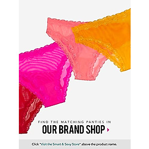 Smart & Sexy Women's Sheer Demi Underwire Bra, Black Hue (Mesh), 42D