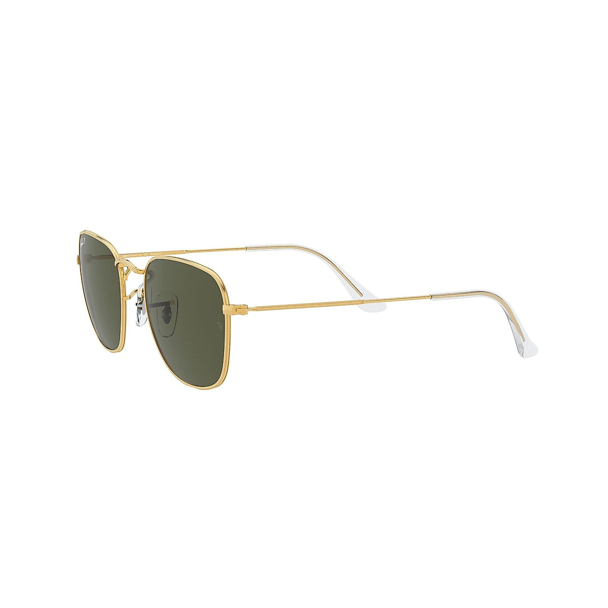 Ray-Ban RB3857 Frank Square Sunglasses, Legend Gold/G-15 Green Polarized, 54 mm