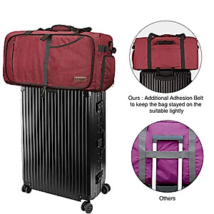 Canway 85L Travel Duffel Bag, Foldable Weekender Bag with Shoes Compartment for Men Women Water-proof & Tear Resistant