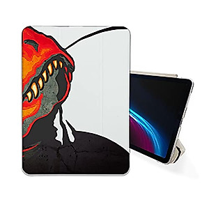 Cute Dino Aggressive T-rex case Compatible with iPad Mini Air Pro 7.9 8.3 9.7 10.2 10.9 11 12.9 inch Pattern Cover New 2022 2021 Trifold Stand 3 4 5 6 7 8 9 Generation 562 (10.2" 7/8/9 gen)