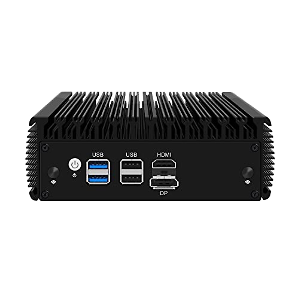 HUNSN Micro Firewall Appliance, Mini PC, VPN, Router PC, Intel N5105, RJ02l, AES-NI, 4 x Intel 2.5GbE I225-V B3, HDMI, DP, 4 x USB, Barebone, NO RAM, NO Storage, NO System
