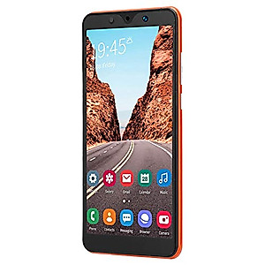 3G Unlocked Smartphone , Note30 Plus 5.72in HD Full Screen Cell Phone , Support APP Face Recognition for Android 8.1 Fingerprint Unlock Smartphone , 512M 4G , Dual SIM Dual Camera Orange