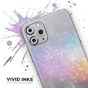 Design Skinz Tie Dye Unfocused Glowing Orbs of Light - DesignSkinz Protective Vinyl Decal Wrap Skin Cover Compatible with The Apple iPhone XR (Full-Body, Screen Trim & Back Glass Skin)