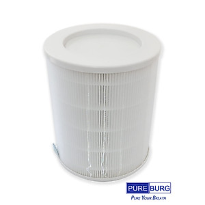 PUREBURG Replacement Filter Compatible with BISSELL Air180 Air Purifier 3496A,Part 3502, 2-Pack H13 HEPA Activated Carbon 2-in-1 3-Stage Filtration Air Clean
