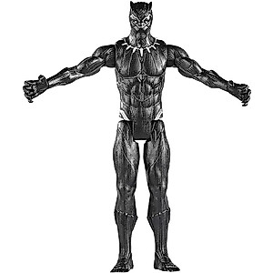 Marvel Titan Hero Series Black Panther Action Figure, 30 Cm Toy, Inspired Universe, for Children Aged from 4 Years