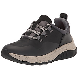 Clarks Women's Jaunt Lace Oxford, Black Textile, 7