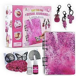 DOODLE HOG Make Your Own Notebook Journal Resin Kit for Beginners with Molds, Craft for Girls and Boys Age 12 Year Old Teen Girl Crafts, DIY Kit Science Experiment Toys, Gift Kits Kids Ages 12+