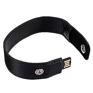 4GB PU Bracelet Shape USB 2.0 Flash Drive Thumb Drive Memory Stick Flash Disk PenDrive Jump Drive Flash Disk Pen Drive USB Stick USB Drive U Disk Pen Drive (Black)
