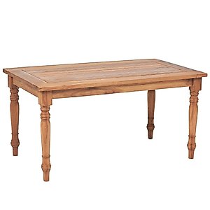 QJBSAVVA Batavia Coffee Table Teak 35.4"x19.7"x17.7",Entrance Table Tray Tables Center Table Low Table Suitable for Meeting Rooms, Reception Rooms, Offices