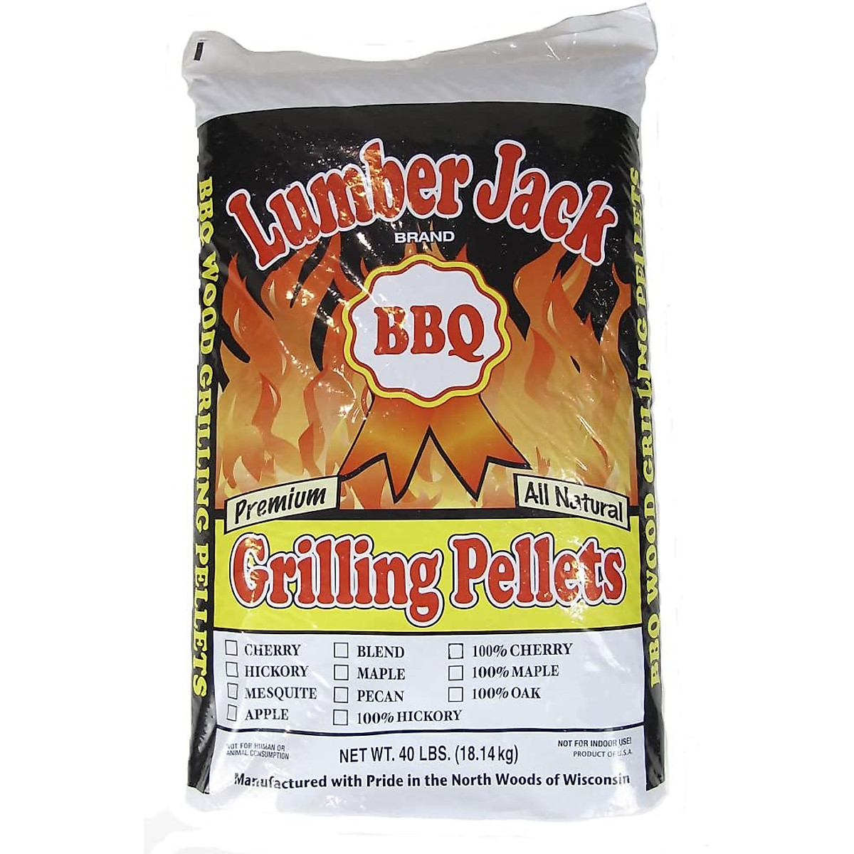Lumber Jack 100-Percent Cherry Wood BBQ Grilling Pellets, 40-Pound Bag (Discontinued by Manufacturer)