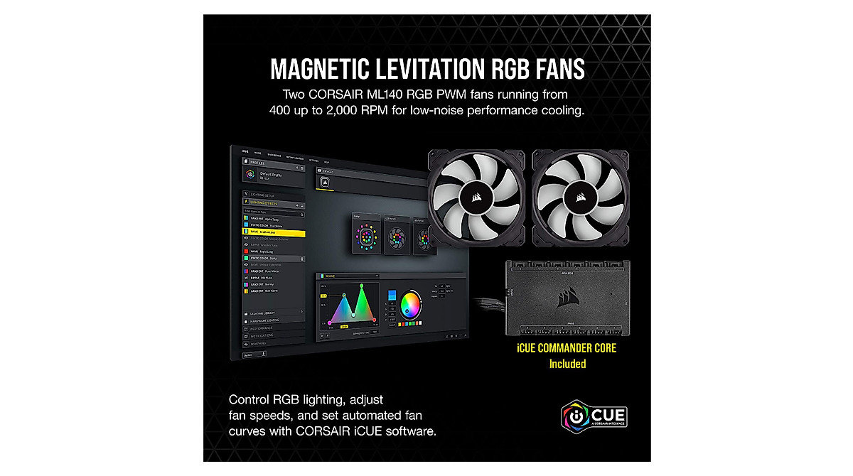 Corsair iCUE H115i Elite Capellix Liquid CPU Cooler - Powerful RGB Cooling