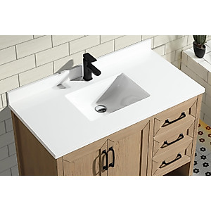 Ari Kitchen & Bath Venice 42" Bathroom Vanity in Oak Gray