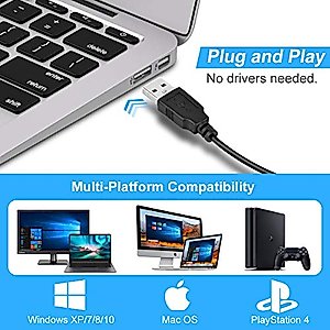 Microphone for Computer, LarmTek USB Microphone for Business Video Conference,Recording,Chat,Skype,Online Class,Mute Button with Led Indicator,Plug and Play Compatible with Laptop Pc MacBook…