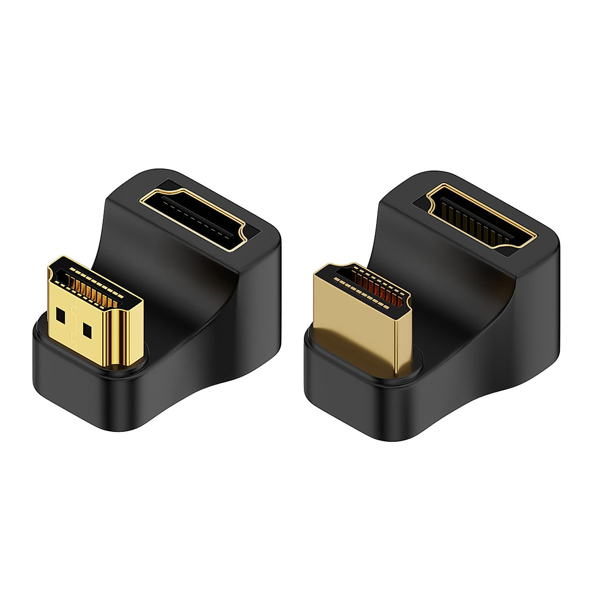 Necvior Adjustable Male to Female Adapter 180-Degree U-Turn Connector for Laptop Enhanced Viewing Experience 180 Degree HDMI-comptible Adapter Connector Converter 8k 60hz Male to Female