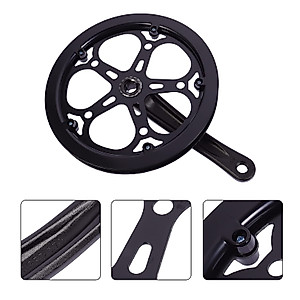 BESPORTBLE Single Crankset MTB Crankset 52T 170mm Crank Arm Mountain Bike Crankset for Single Bike, Road Bicycle, Fixed Gear