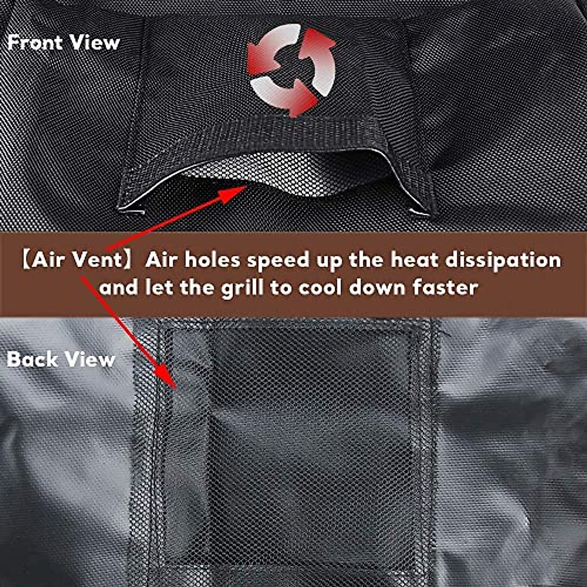 QuliMetal Grill Cover for Green Mountain Daniel Boone Prime WiFi Grills, Full Length GMG Daniel Boone Smoker Cover, 600D Fabric, Black