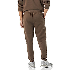 Amazon Essentials Men's Fleece Jogger Pant, Medium Brown, Small