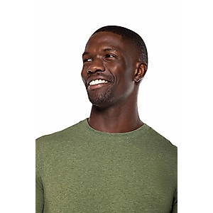 Coolibar UPF 50+ Men's Morada Everyday Short Sleeve T-Shirt - Sun Protective (Large- Light Green)