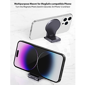 Stouchi Continuity Camera Mount for Desktop Monitor, iMac Compatible iPhone Webcam Mount with Mag-Safe for Mac Desktops and Displays, Apple TV 4K