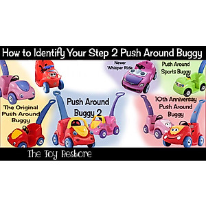 The Toy Restore Replacement Decals fits Step2 10th Anniversary Push Around Buggy Girl Ride-on Car