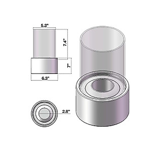 Regal Flame Black Ghost Ventless Indoor Outdoor Fire Pit Tabletop Portable Fire Bowl Pot Bio Ethanol Fireplace in Black - Realistic Clean Burning Like Gel Fireplaces, or Propane Firepits