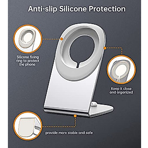 Magnetic Wireless Charger for Apple Series, Mag-Safe Charger Stand 15W Fast Wireless Charging Stand/Pad+5ft USB-C Cable for iPhone 14 13 12 Pro Max Mini, Airpods(with 20W USB-C PD Adapter)Mag Chargers