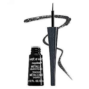 wet n wild MegaLiner Liquid Eyeliner - Metallic, Cosmic Black