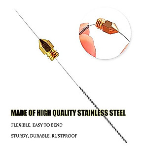 3D Printer Nozzle Cleaning Needles Kit-0.4mm 20 PCS Stainless Steel 3D Printer Nozzle Cleaner Needle Tool Kit, 3D Printer Parts & Accessories