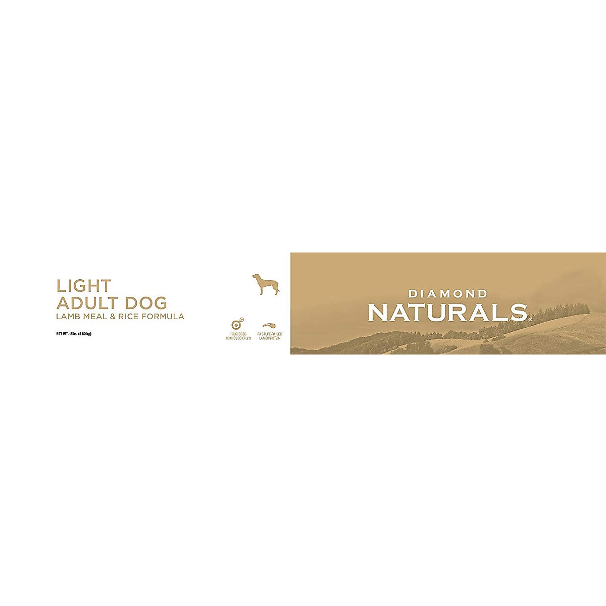 Diamond Naturals Light Real Meat Recipe Premium Dry Dog Food To Help Support Weight Management With Real Pasture Raised Lamb Protein 15Lb, 1772_15_DNL