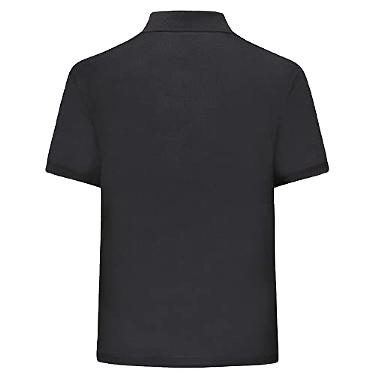 TIHEEN Mens Short Sleeve Big and Tall Golf Polo Shirt Moisture Wicking Performance Casual Polo Shirts Side Blocked(Black/Blue 4XL)