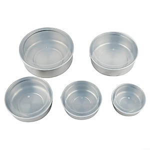 Cloudpower 5 Pcs Stainless Steel Food Storage Containers With Plastic Lids, Leakproof Stainless Steel Lunch Box Containers, Deep Size Bowls
