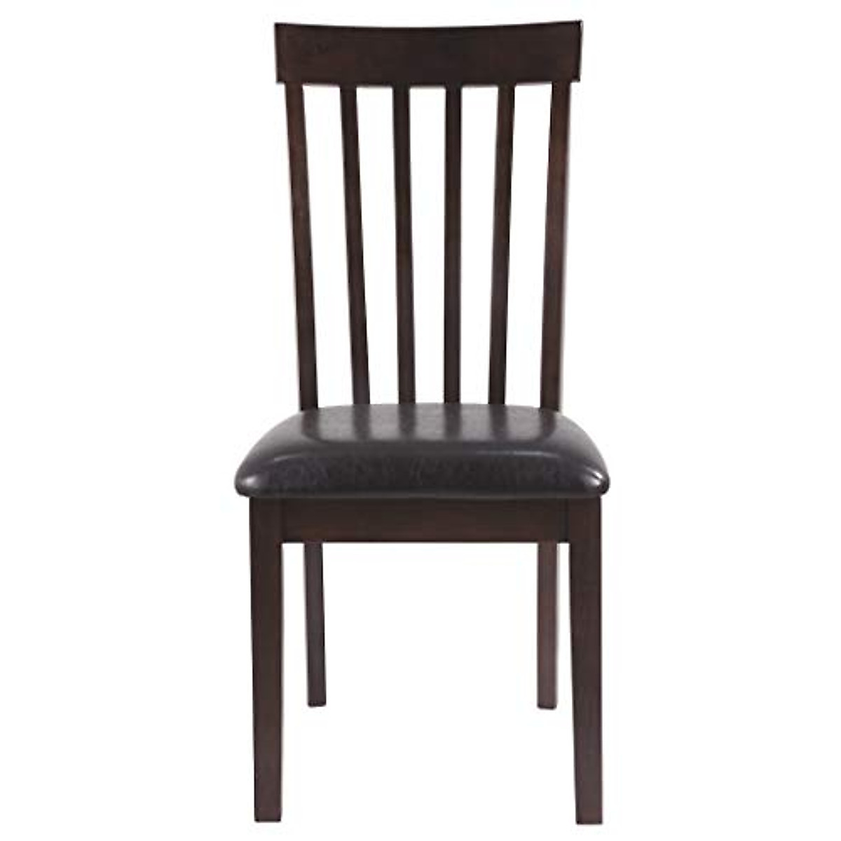 Signature Design by Ashley Hammis Rake Back Dining Room Chair, 2 Count, Dark Brown
