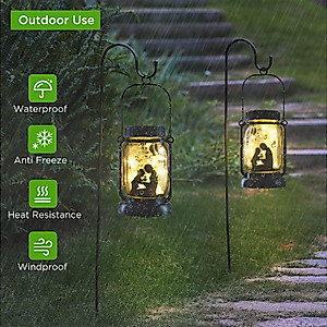 Mother Gift, Solar Light, Garden Ornaments for Outside, jar Bottle Light, Gift for mom, Gift for mom Birthday, Gift for mom from Daughter