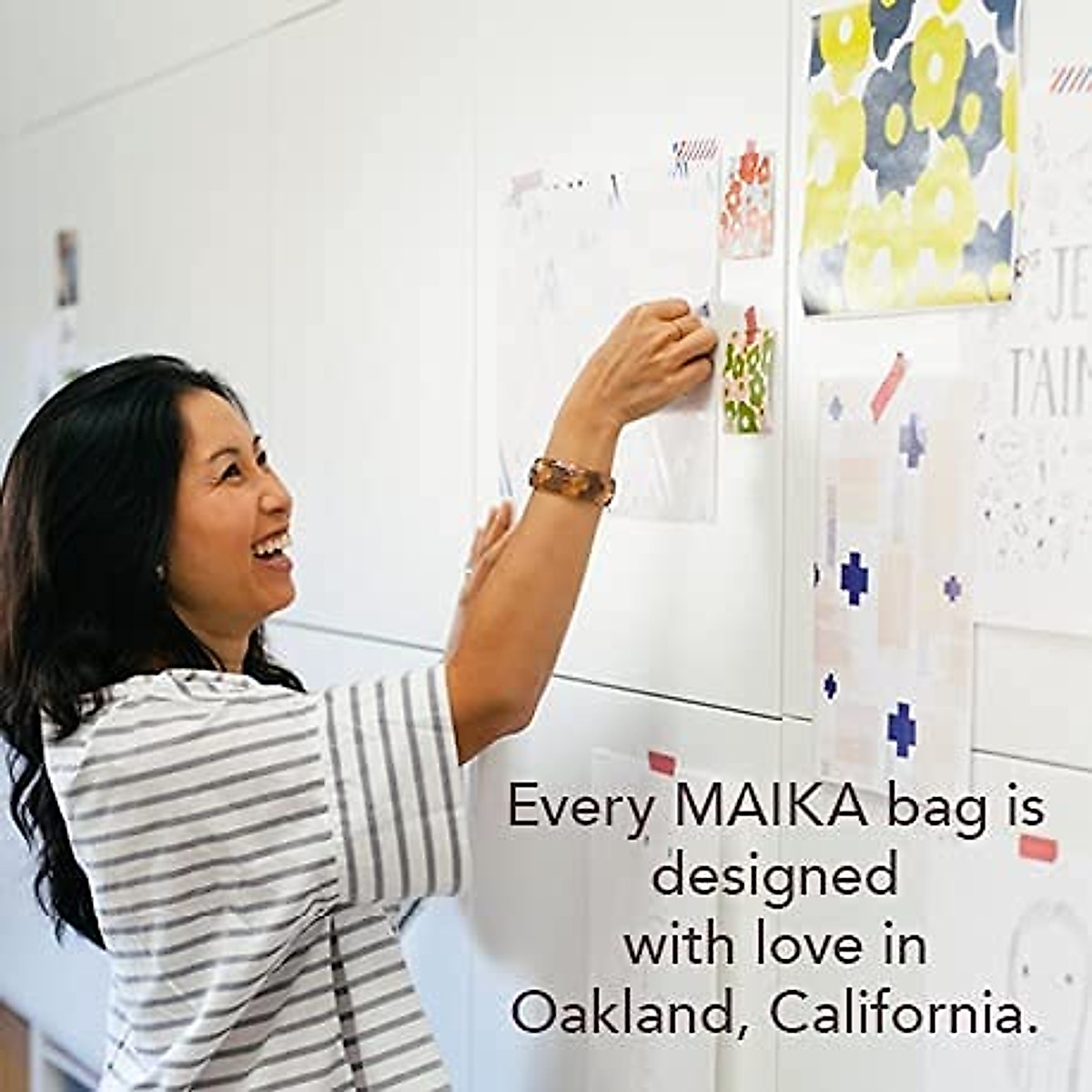 maika Recycled Canvas Commuter Tote Bag, Tansy
